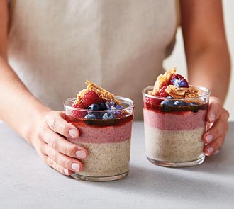 Layered Chia Puddings - Queen Professional
