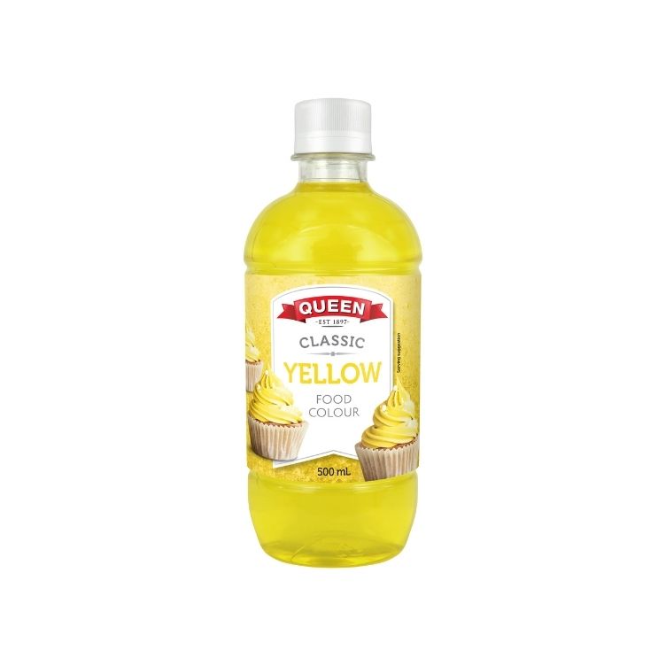Yellow Food Colour 500 mL - Queen Professional