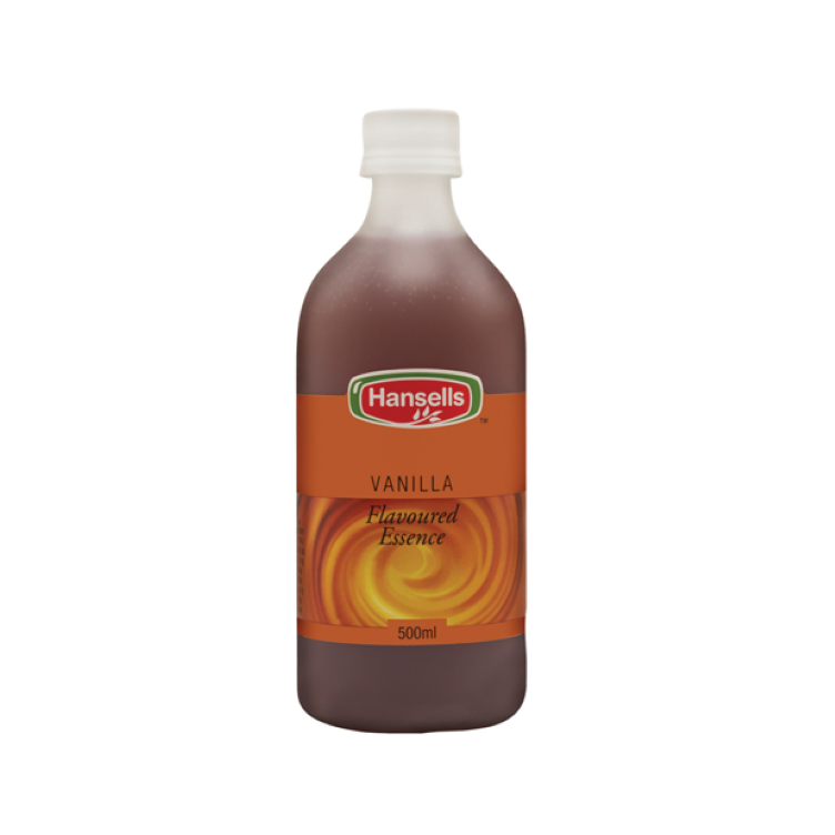 Hansells Vanilla Flavoured Essence 500 mL - Queen Professional
