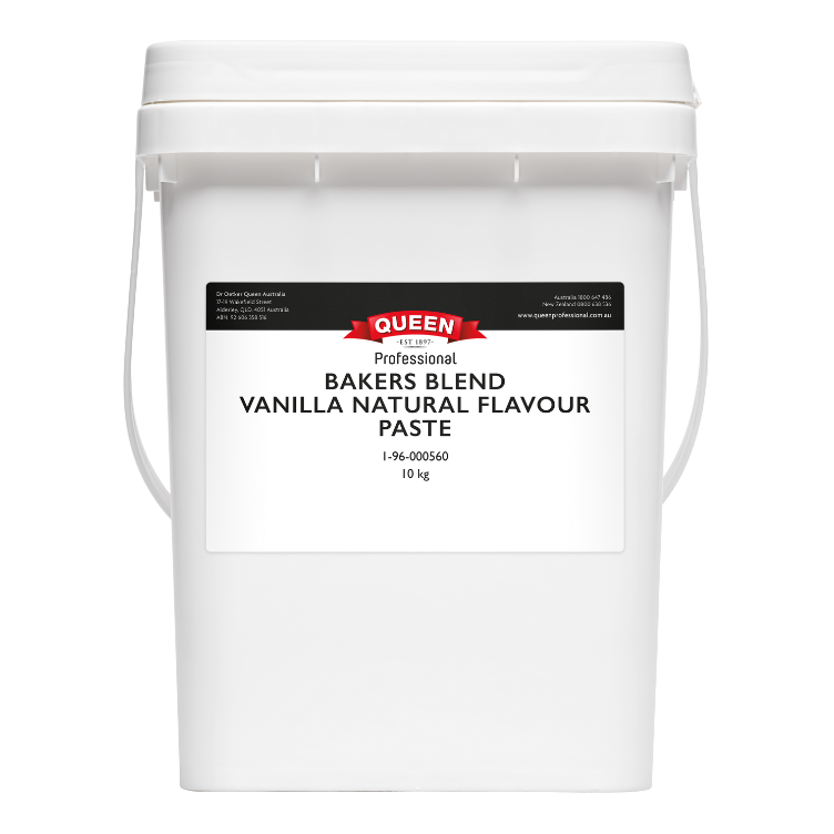 Bakers Blend Vanilla Natural Flavour Paste 10 kg - Queen Professional