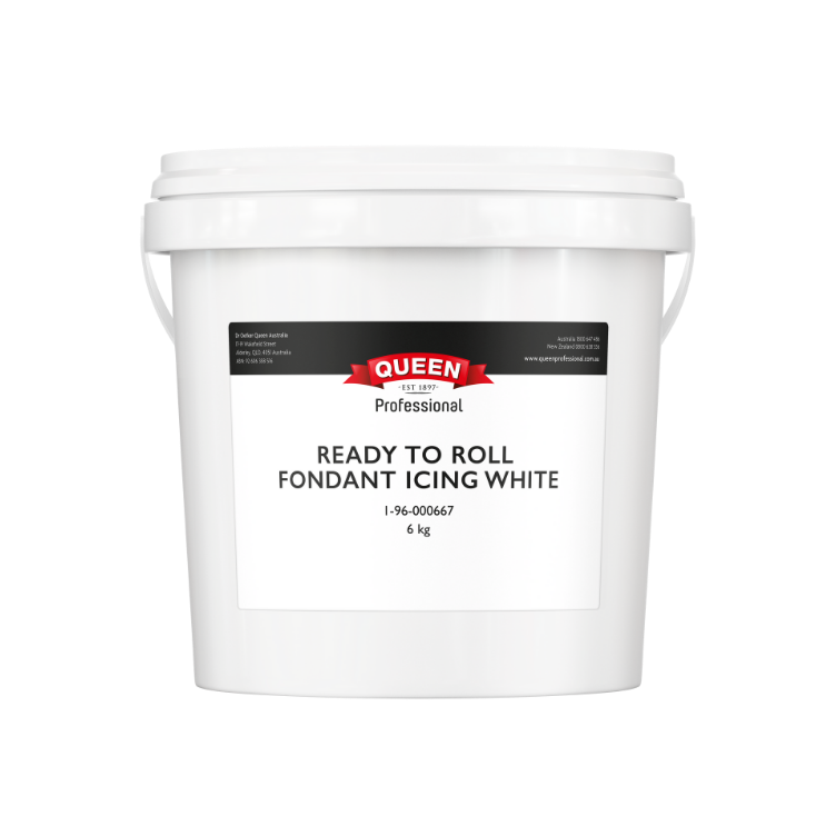 Ready to Roll Fondant Icing White 6kg - Queen Professional