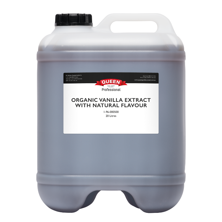 Organic Vanilla Extract with Natural Flavour 20L - Queen Professional